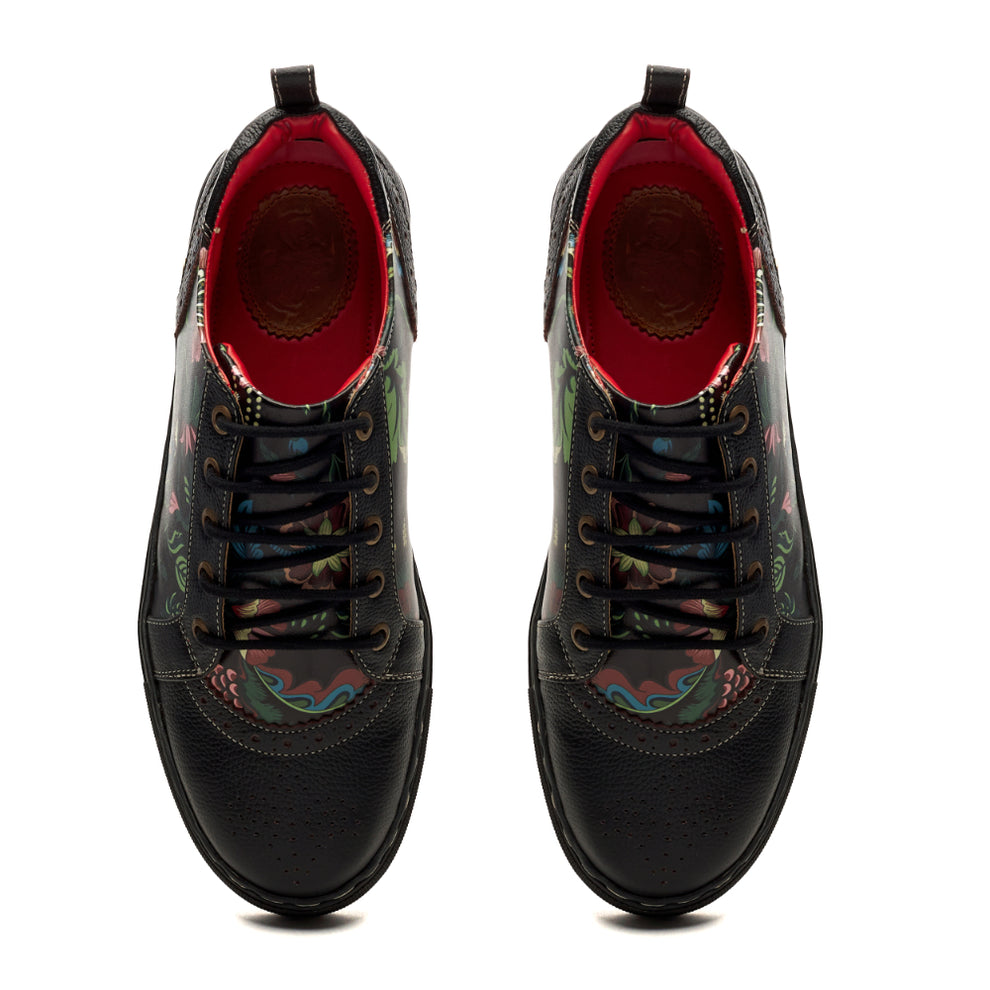 Buy Bageecha Sneaker Coal Black - A Men's Classic Leather | Banjaaran ...